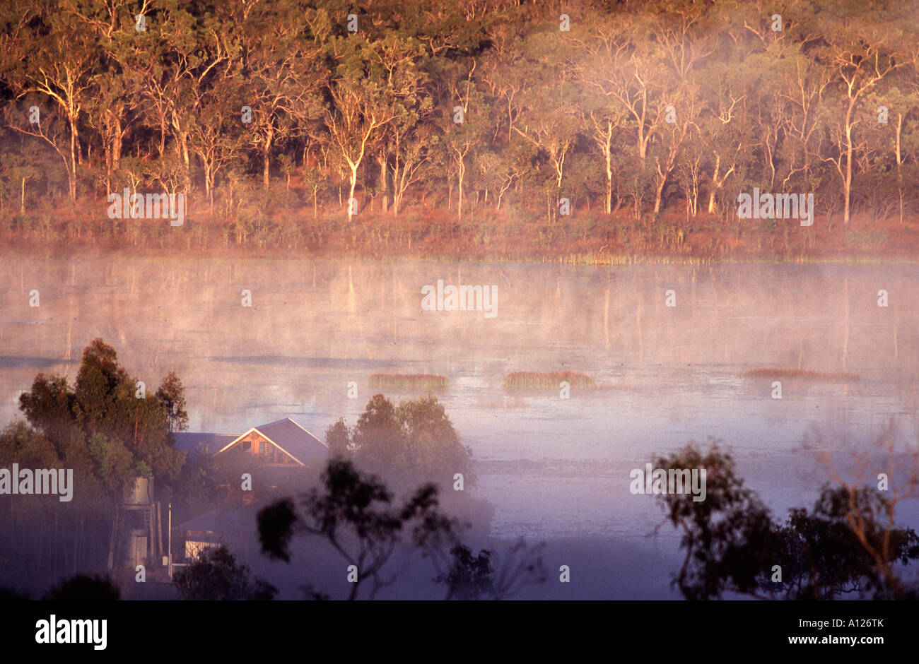 Looking down on the visitors centre on the edge of Clancy s Lagoon at ...