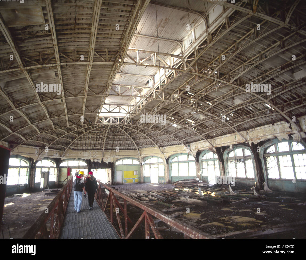 the ballroom on west pier Brighton before the fire Stock Photo - Alamy