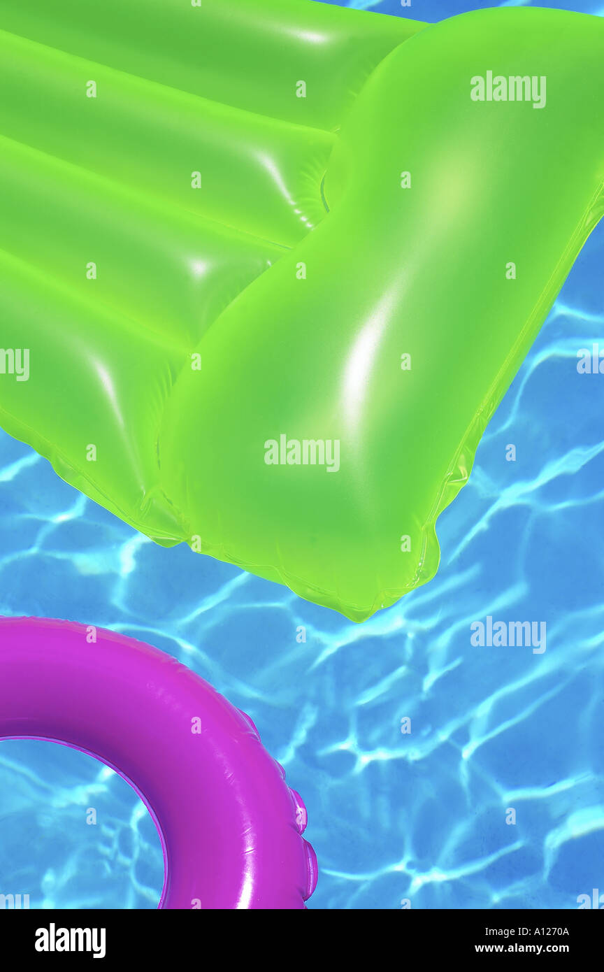 Raft in Pool Stock Photo - Alamy