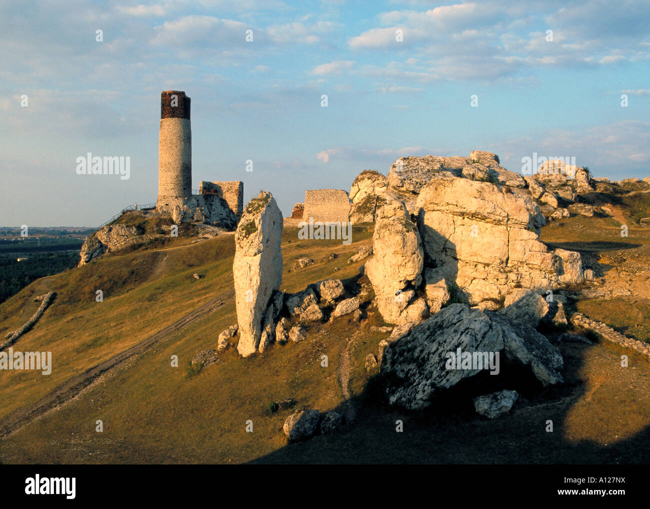 Olsztyn Castle of Poland Olsztyn Ruins of XVI century castle build of ...