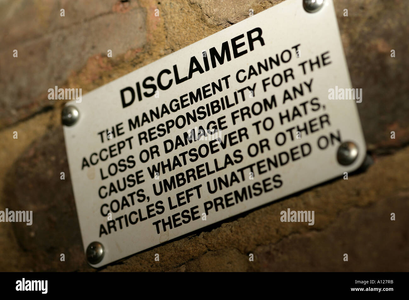 Disclaimer Stock Photos & Disclaimer Stock Images - Alamy