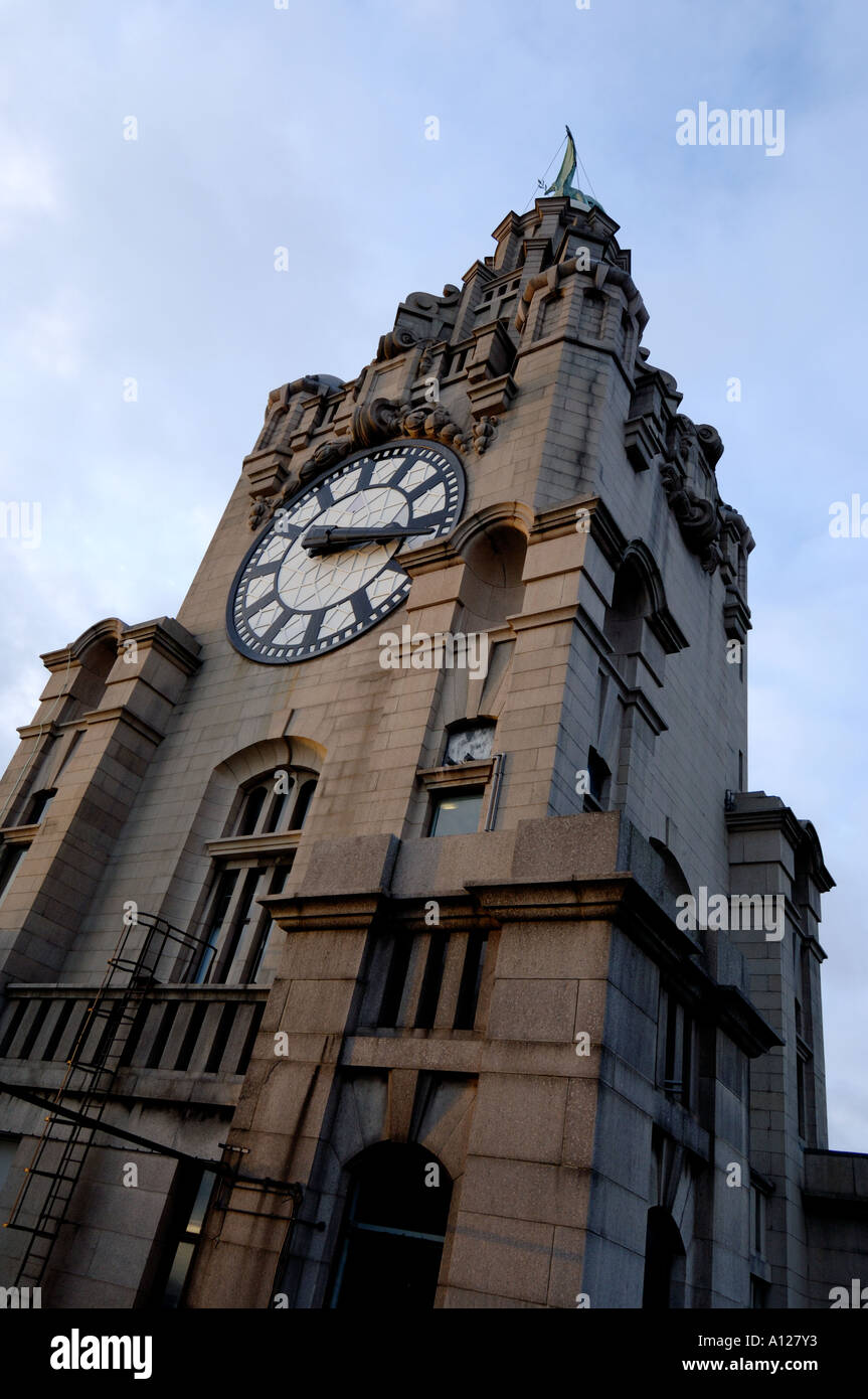 Liverpool Liver building detail Merseyside England UK Stock Photo - Alamy