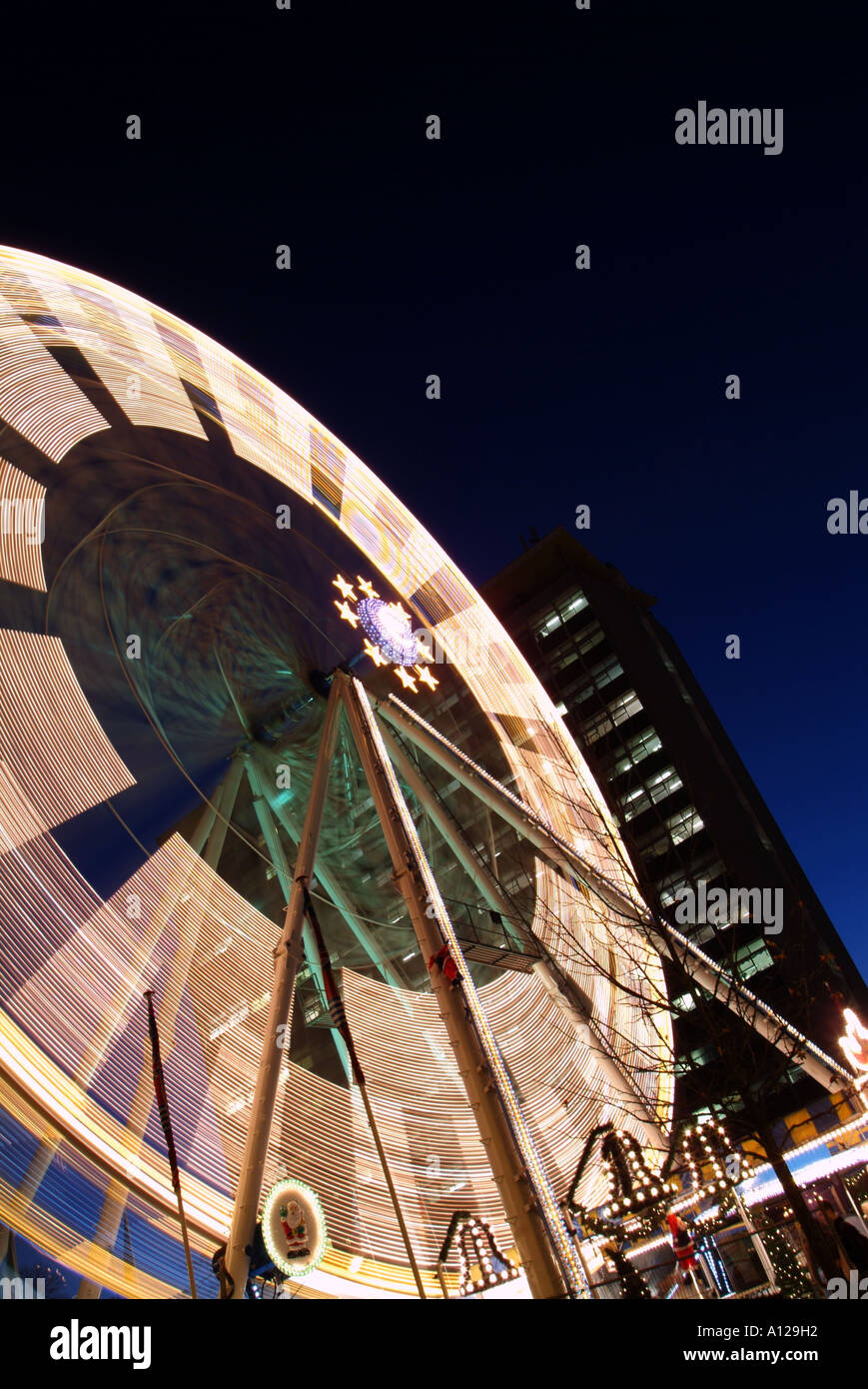 Big Wheel funfair ride Plymouth Devon UK Stock Photo - Alamy