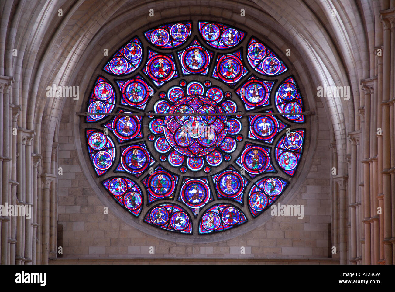 Glass stained window laon hi-res stock photography and images - Alamy