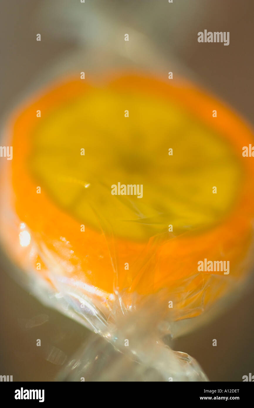 an orange and yellow candy Stock Photo - Alamy