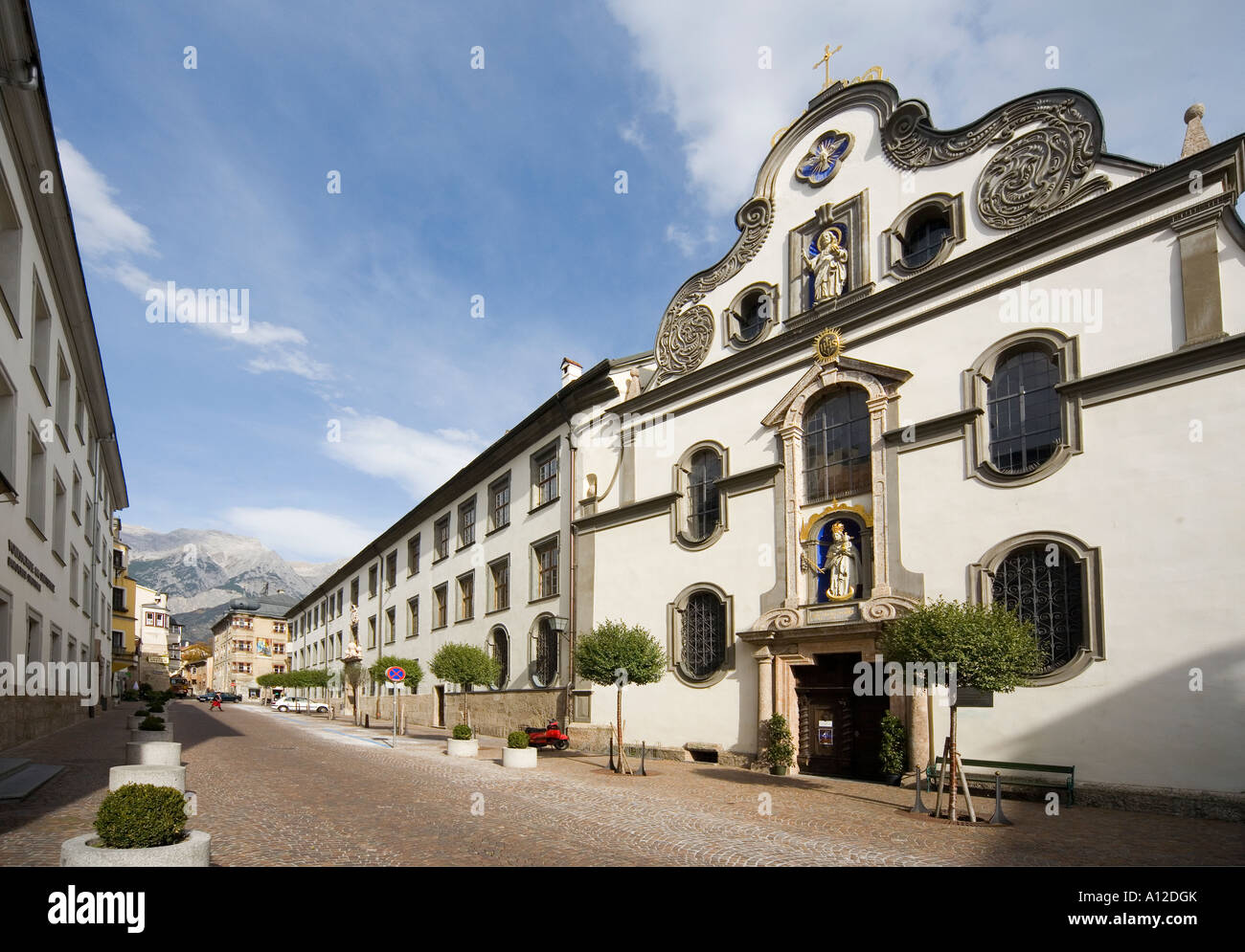 Hall in Tirol town Austria Stock Photo - Alamy