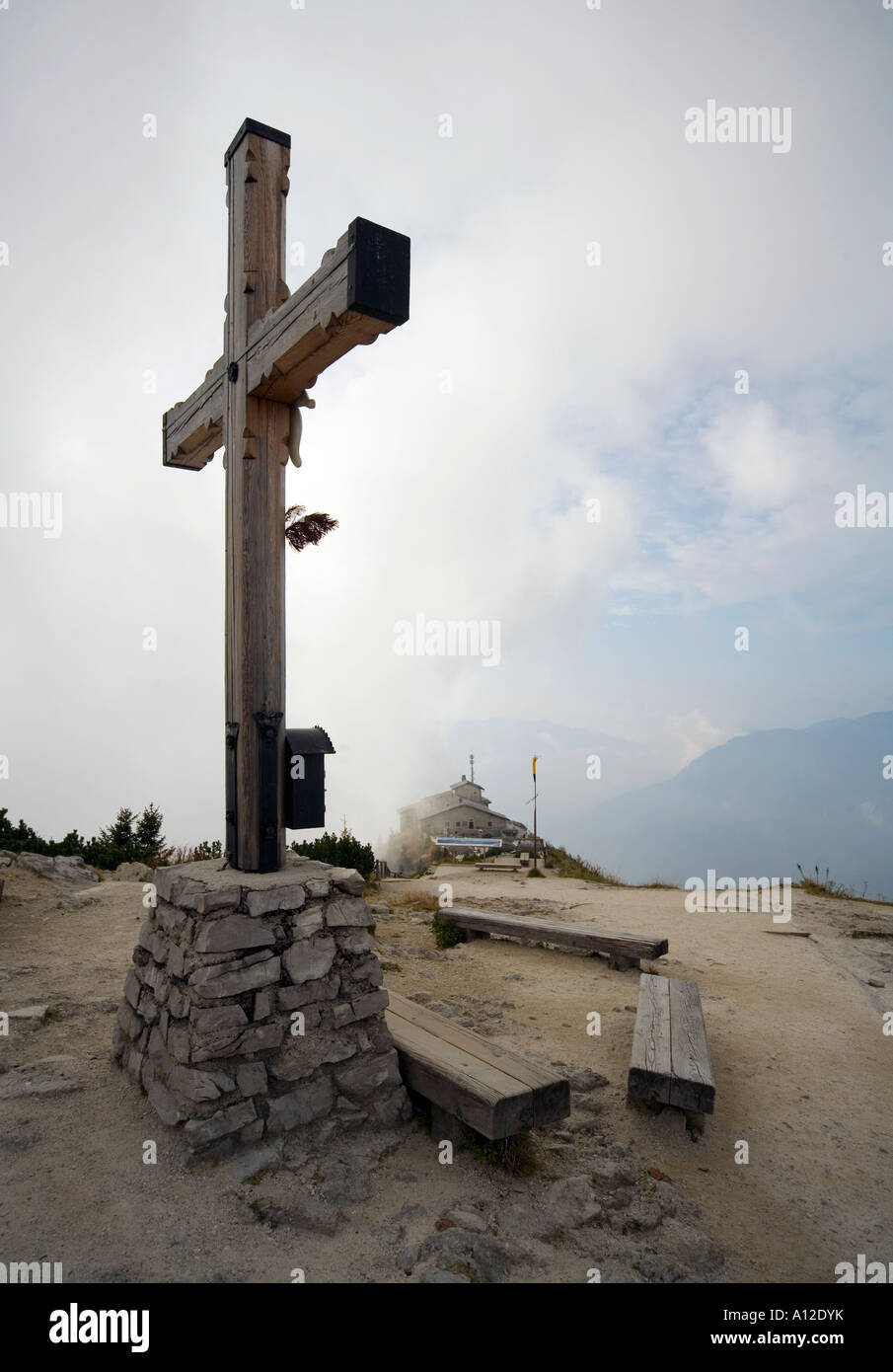 Cross in Hitler Eagle's Nest in Bavaria Germany Stock Photo - Alamy