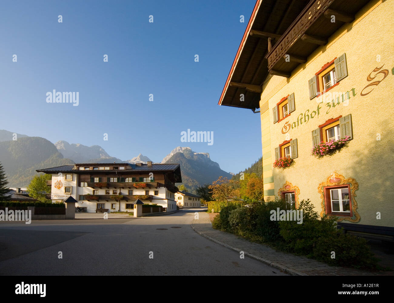 Picturesque Lofer village in Austria Stock Photo - Alamy
