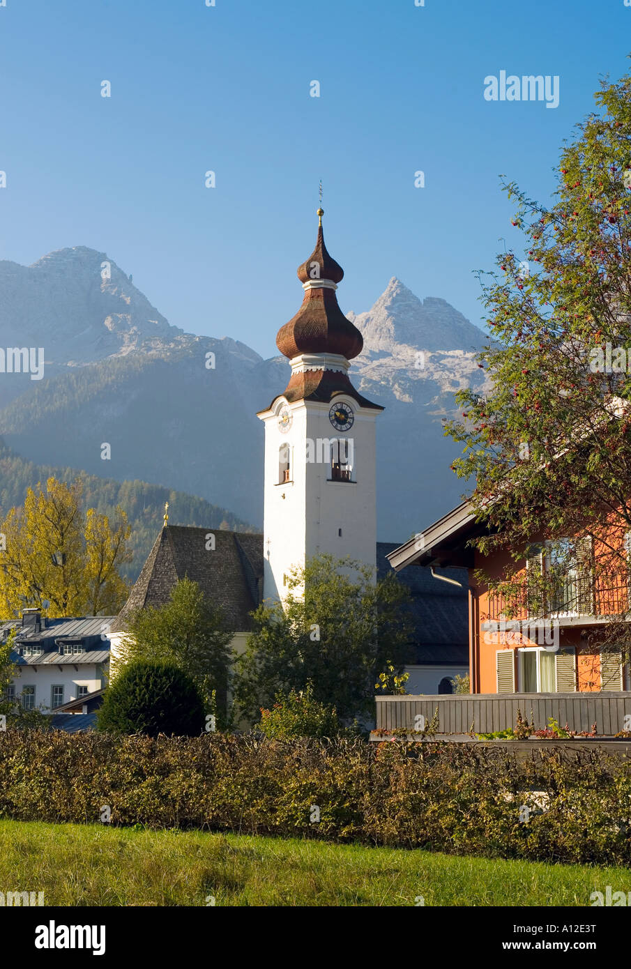 Lofer and austria and church hi-res stock photography and images - Alamy