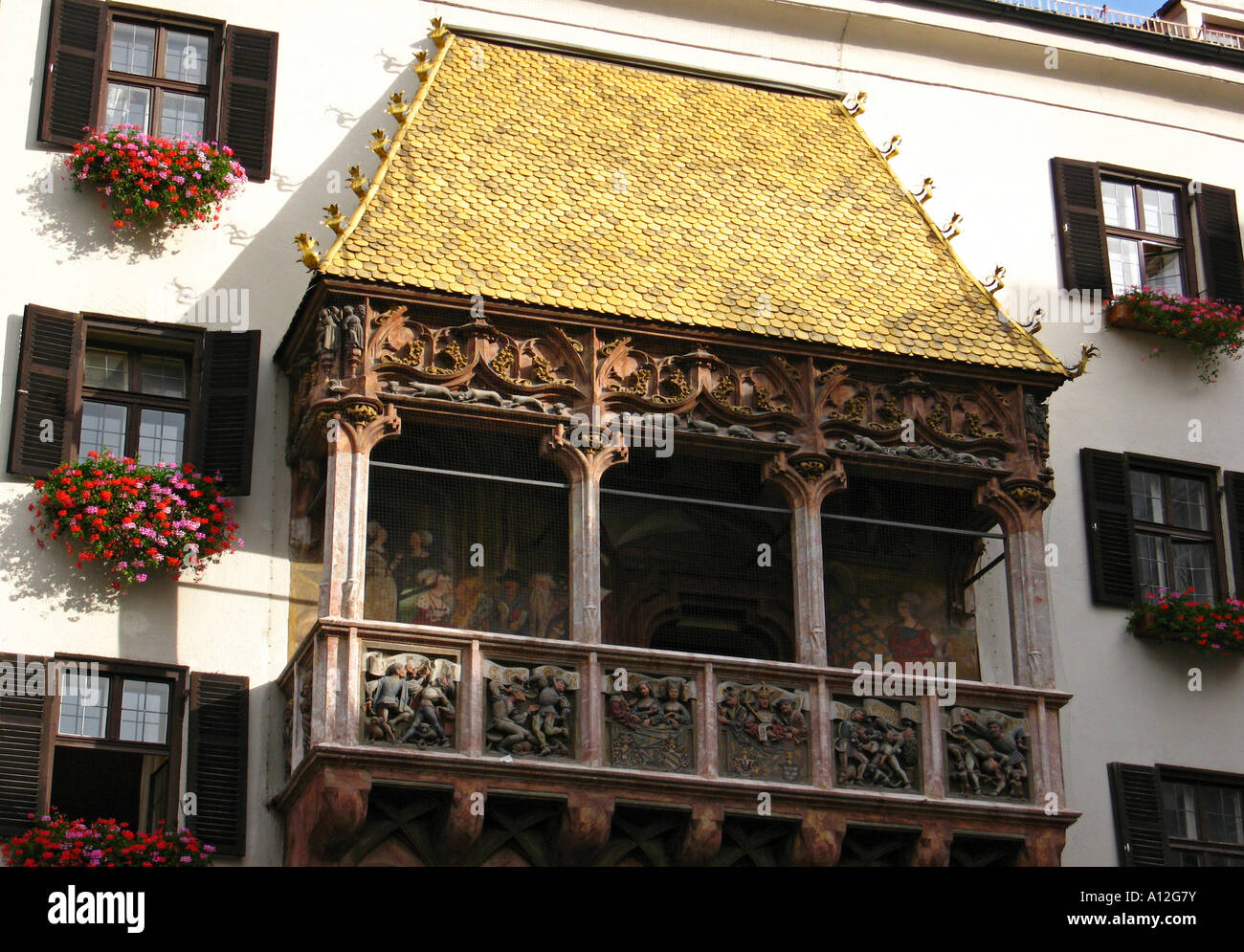 Old Town Golden Roof in Innsbruck Austria Stock Photo - Alamy