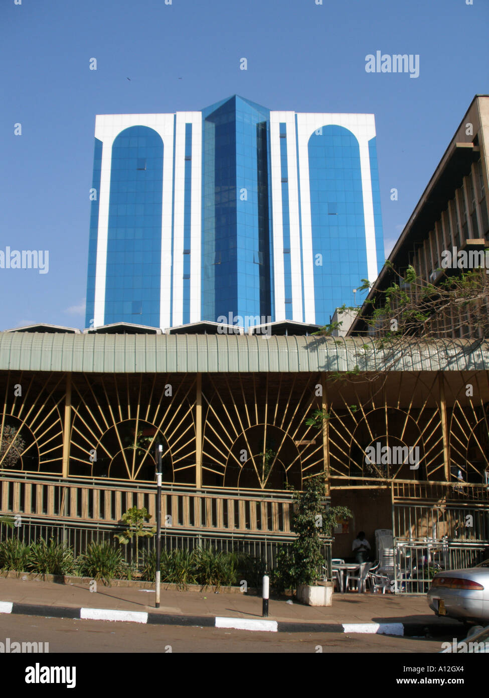 A view of Workers’ House from a Kampala street, Uganda Stock Photo - Alamy