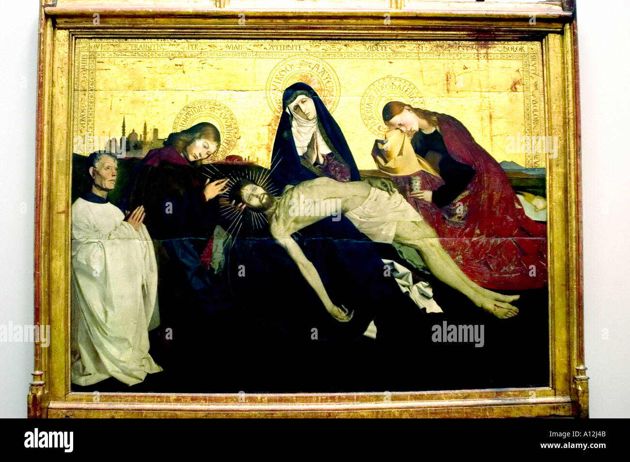 Paris France, French Religious Painting in Louvre Museum From Middle ...