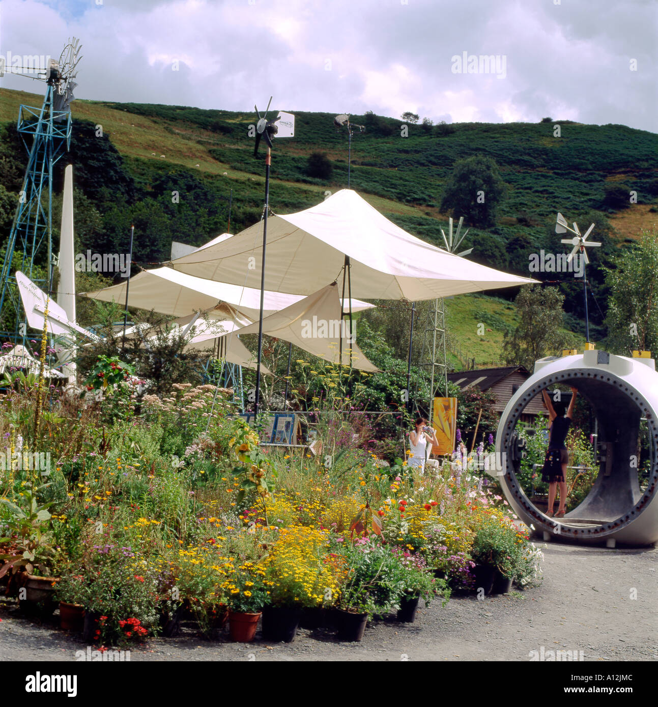 Visitors at the Centre for Alternative Technology Machynlleth Powys ...