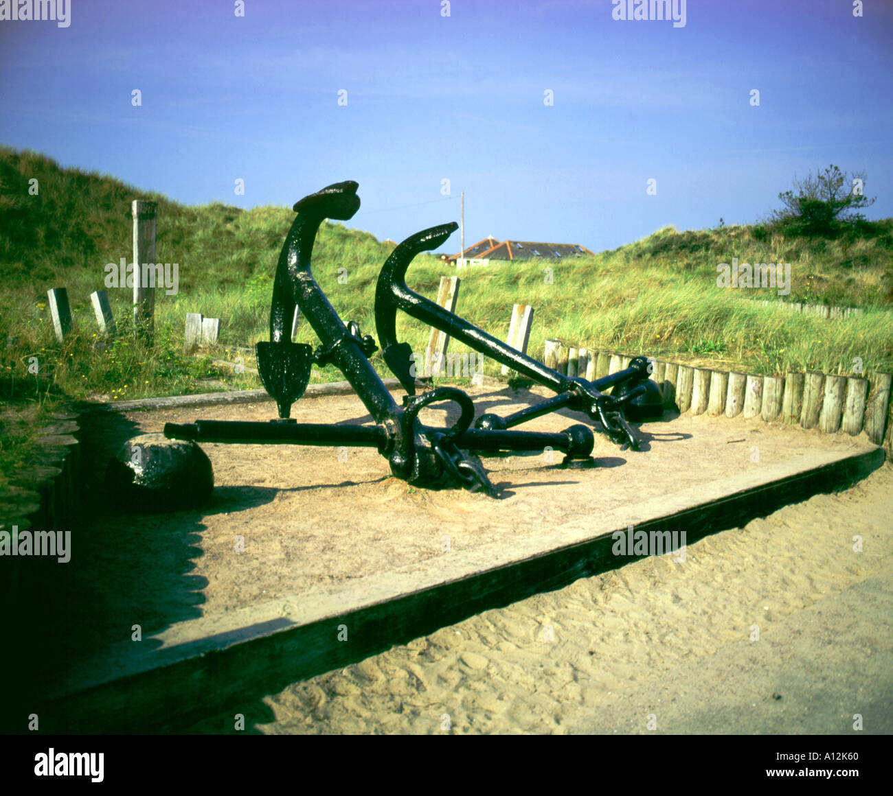 anchors pembrey country park bury port carmarthenshire west wales Stock ...