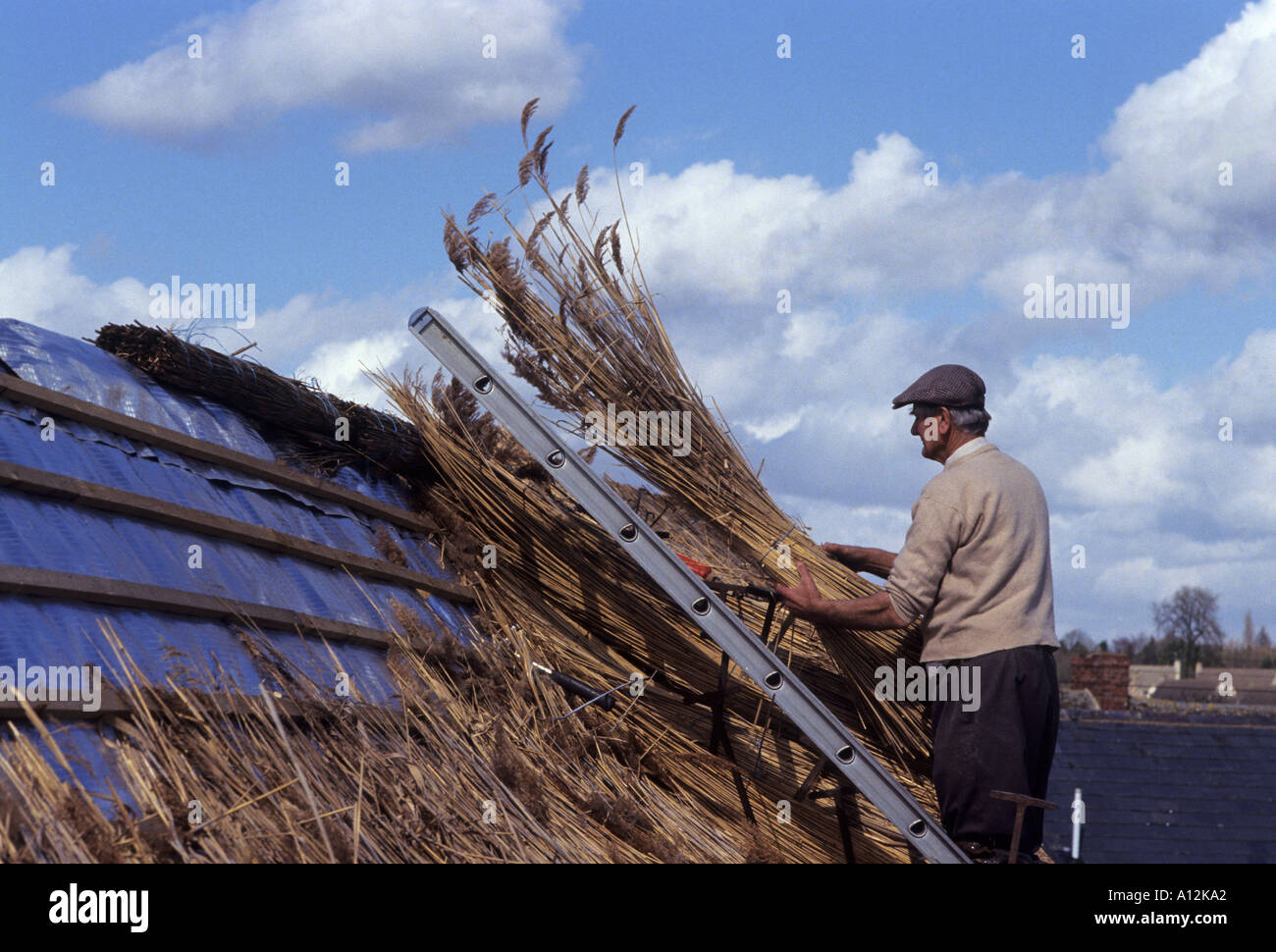 Ladder roof hook hi-res stock photography and images - Alamy