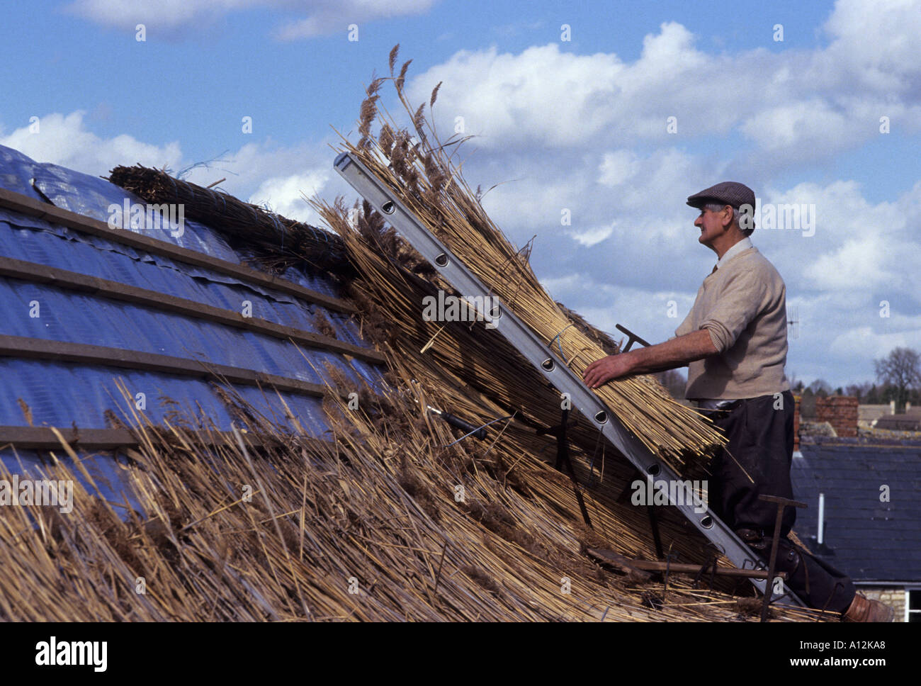 Ladder roof hook hi-res stock photography and images - Alamy
