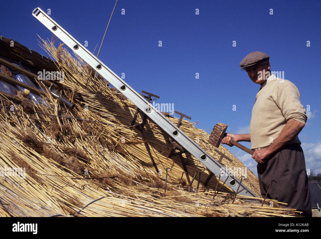 Ladder roof hook hi-res stock photography and images - Alamy