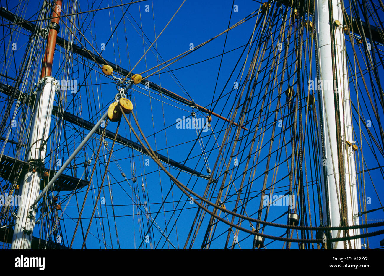 Masts rigging shipping hi-res stock photography and images - Alamy