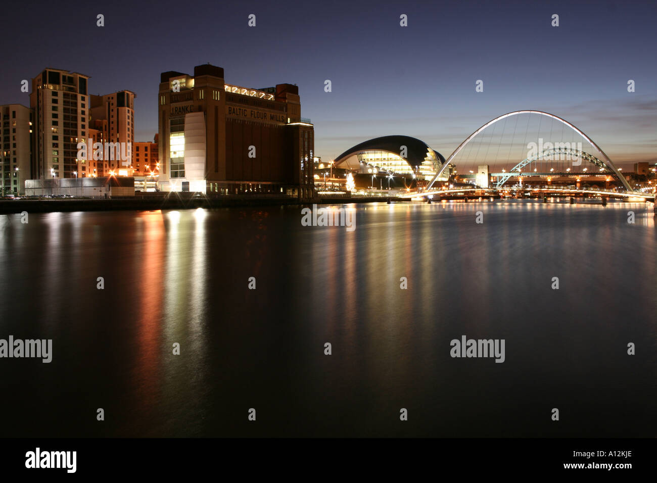 Gateshead Waterfront Gateshead UK Stock Photo - Alamy