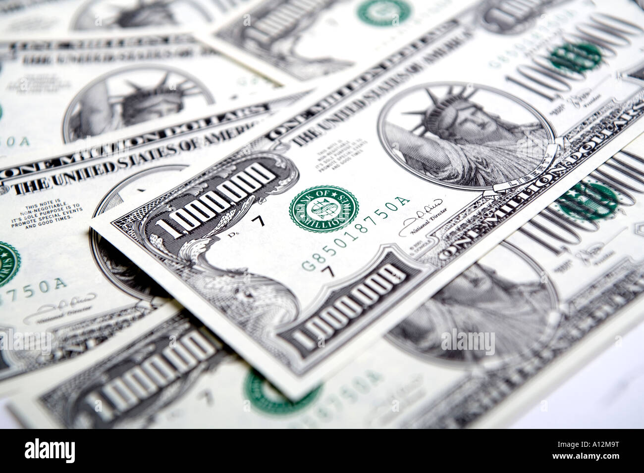 Novelty One million US dollar banknotes Stock Photo - Alamy