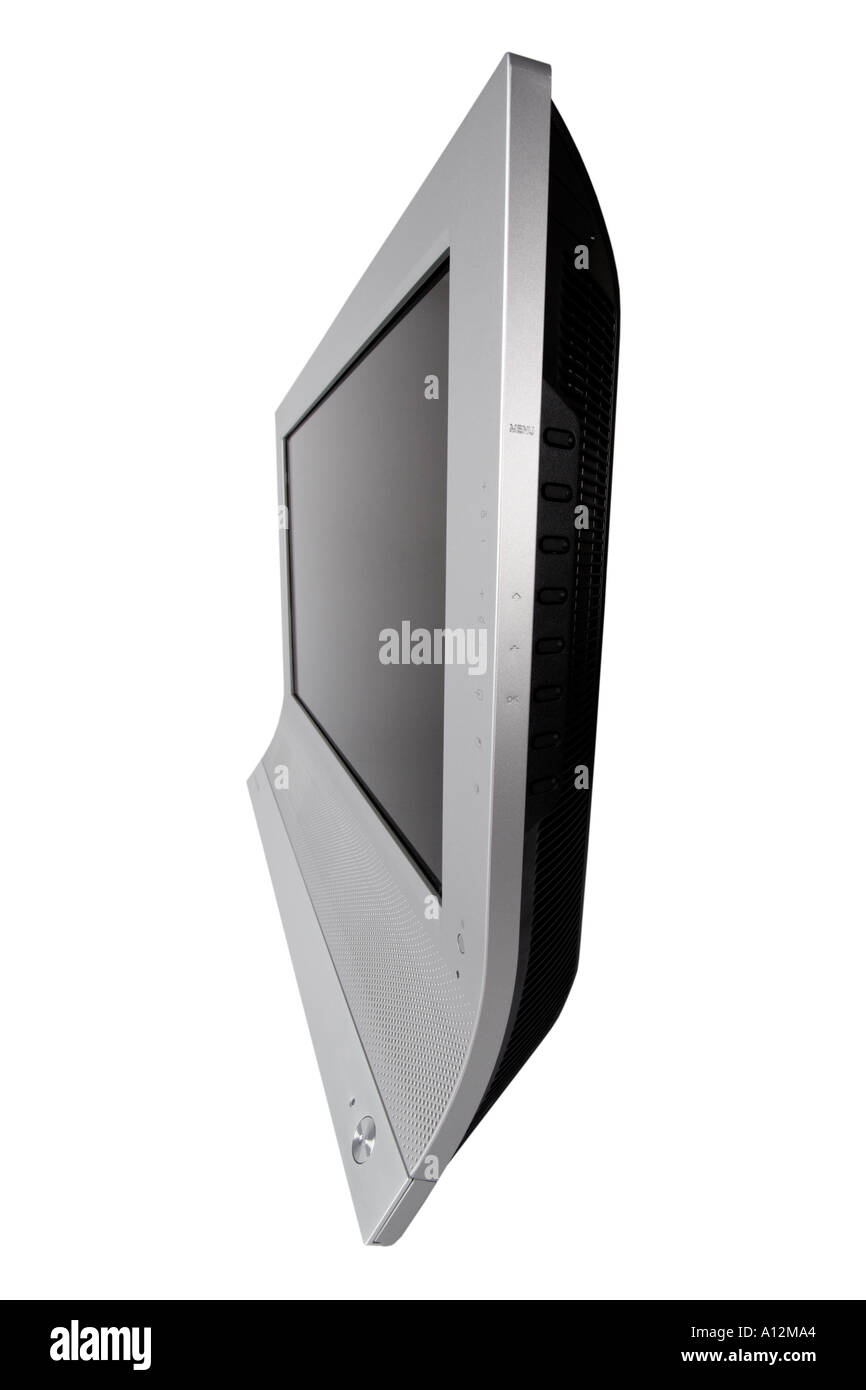 Flat screen television isolated side Cut Out Stock Images & Pictures ...