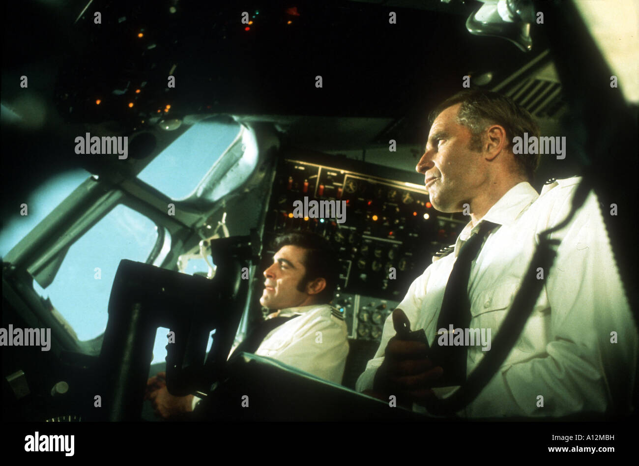 Airport 1975 Year 1974 Director Jack Smight Charlton Heston Stock Photo ...