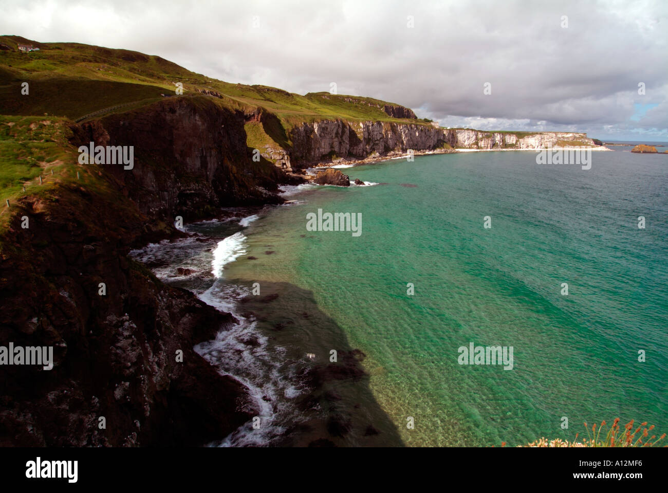 Coastal scenery near Carrick a rede along the causeway coast county ...