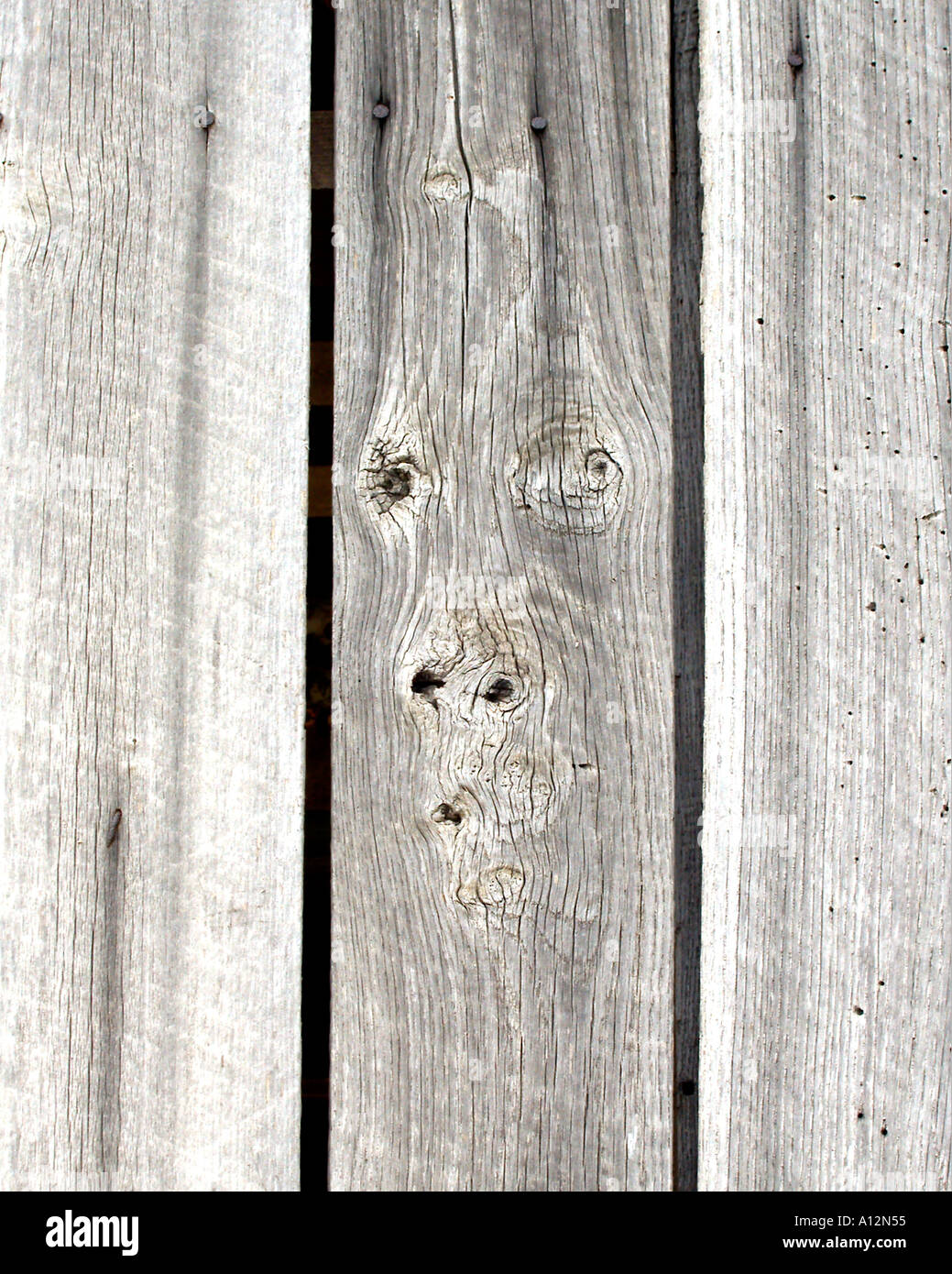 barn wood siging with knothole face Stock Photo - Alamy