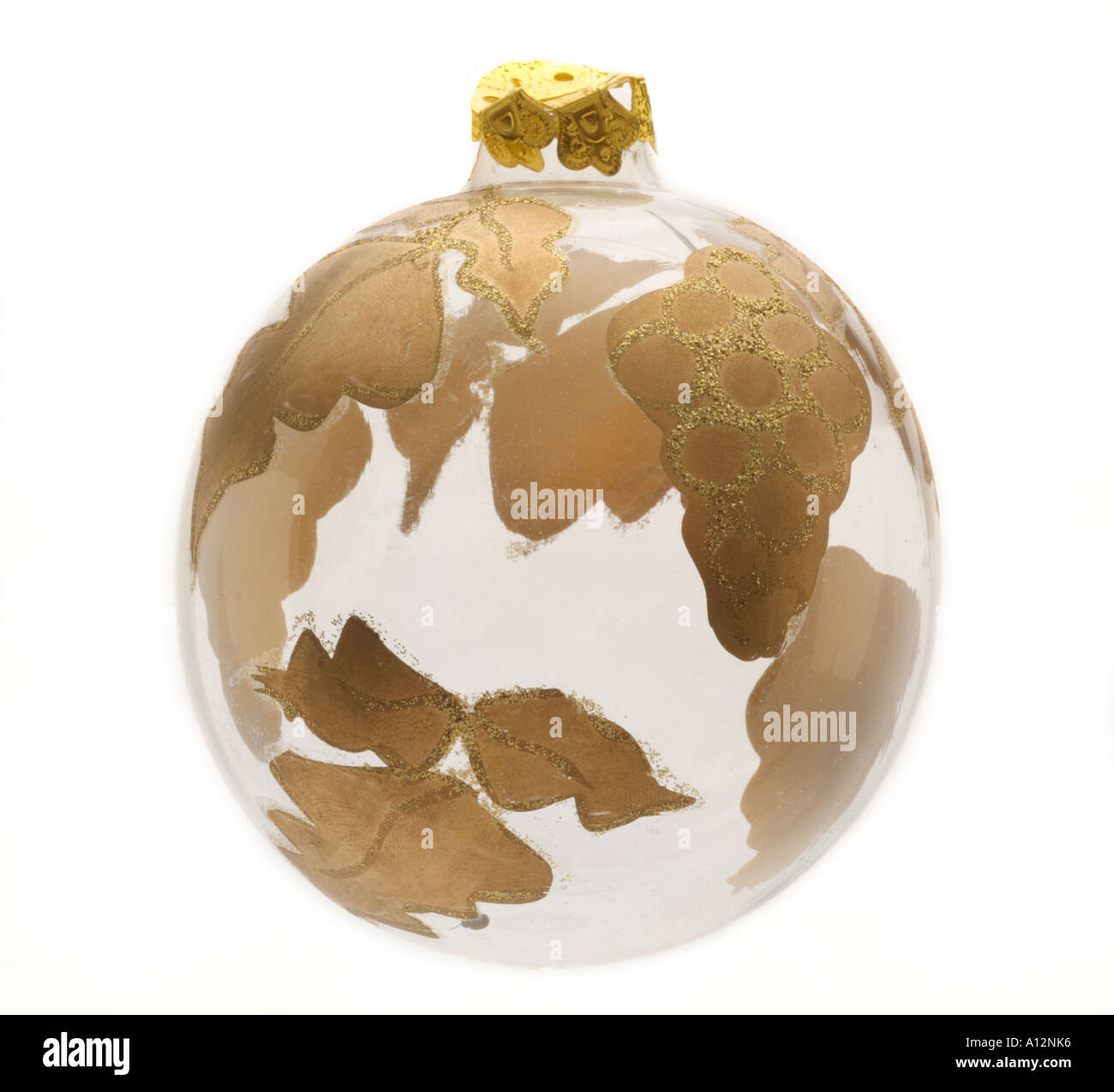 white back ground background cut out cutout copyspace 3d glass bauble ...