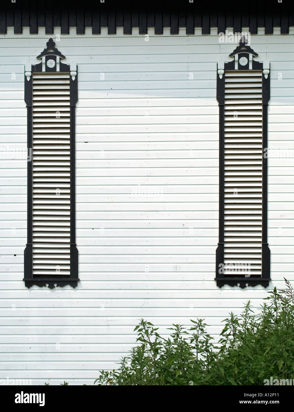 Decorative window vents Stock Photo - Alamy
