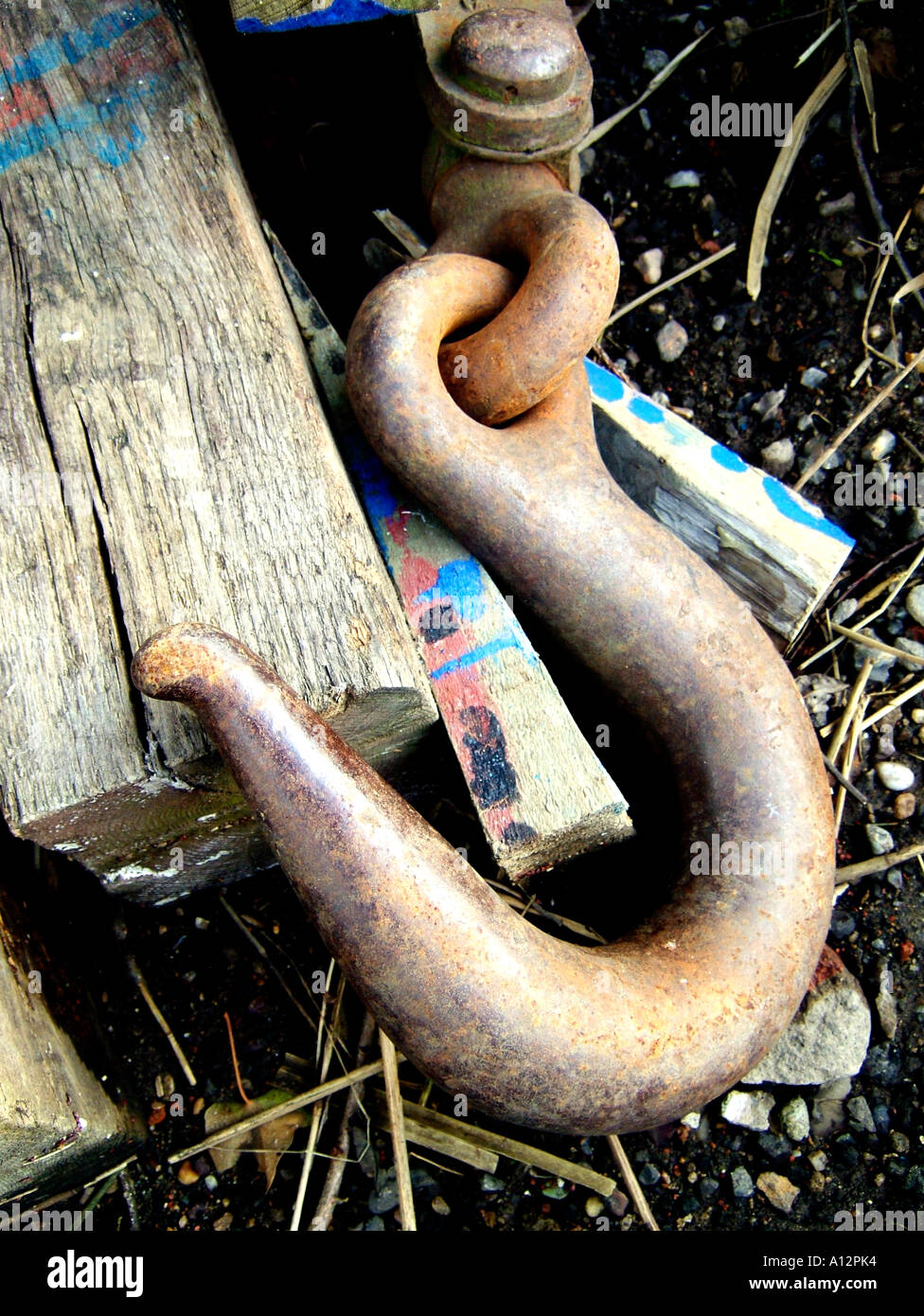 large metal hook Stock Photo - Alamy