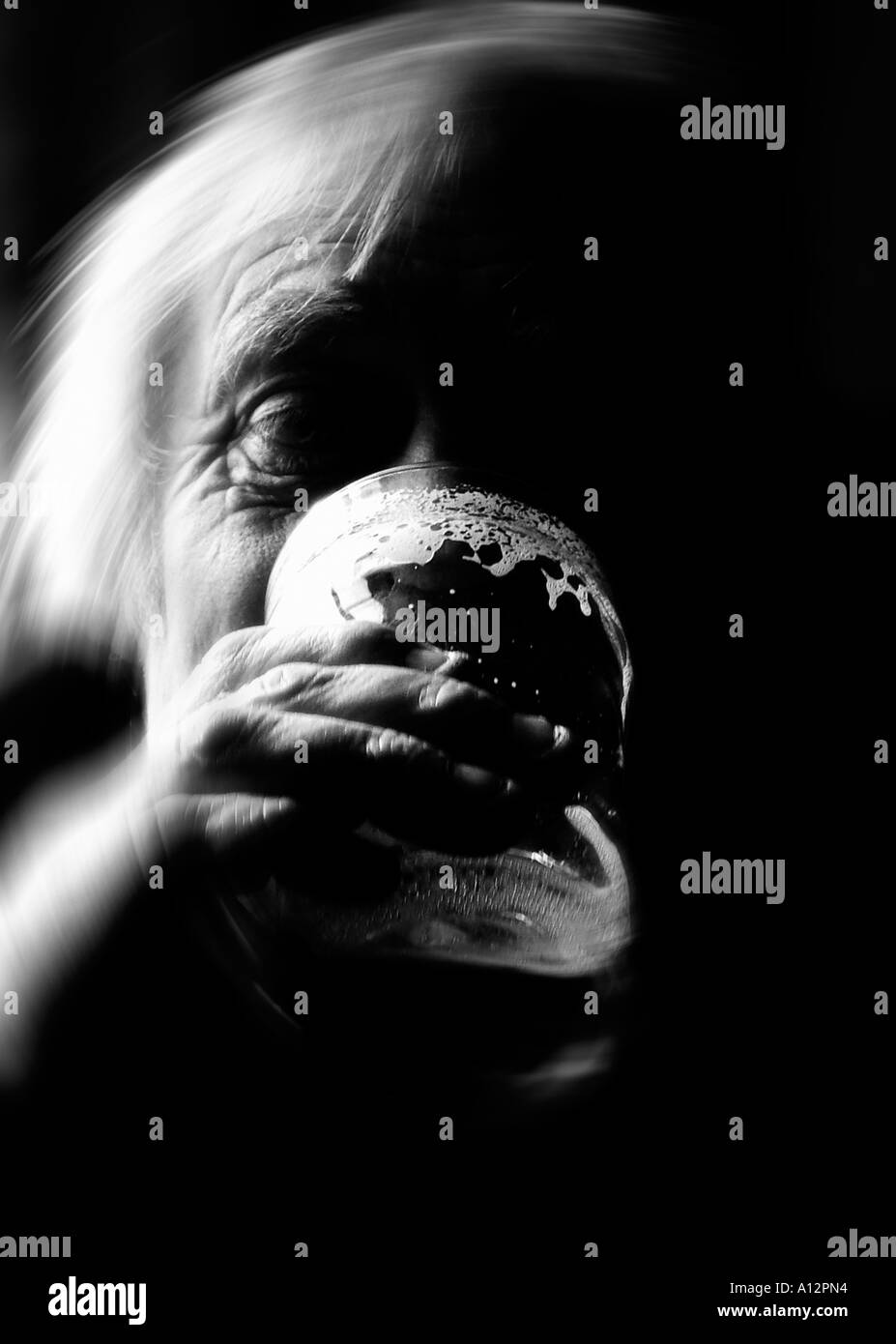 Guzzling beer hi-res stock photography and images - Alamy