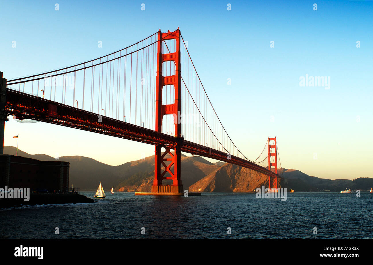 Golden Gate Bridge at dawn Stock Photo - Alamy