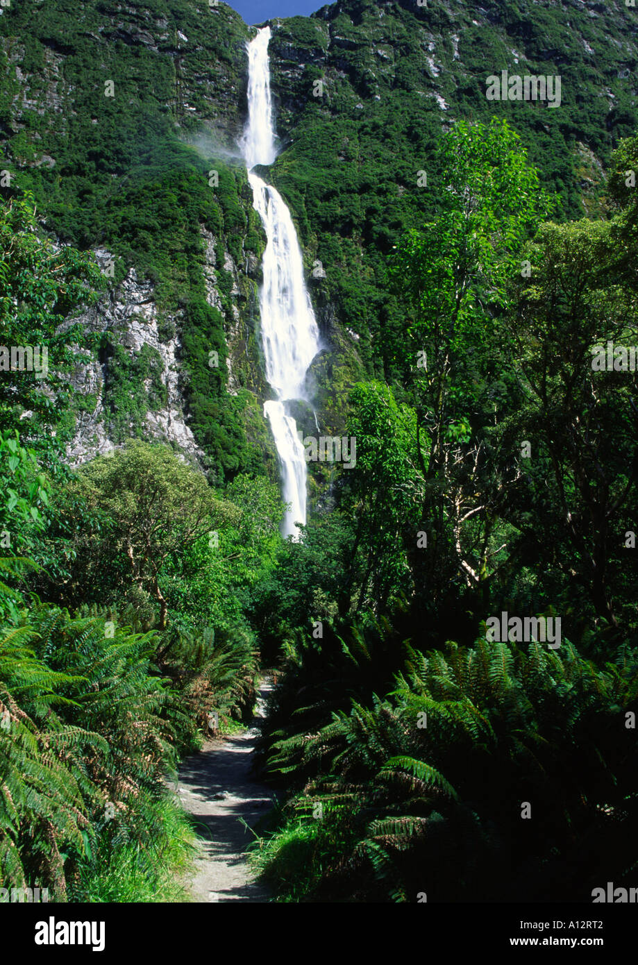 Sutherland Falls, New Zealand Stock Photo - Alamy