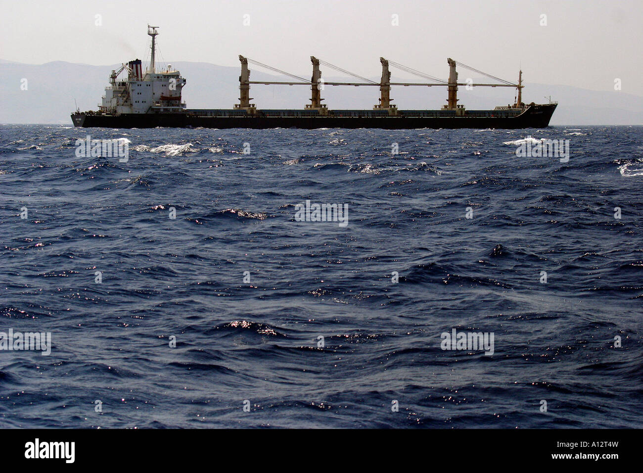 Greek container ship Stock Photo - Alamy