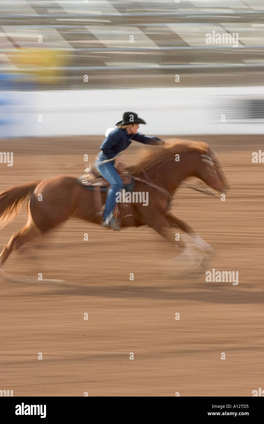 Cowgirl barrel racer hi-res stock photography and images - Alamy