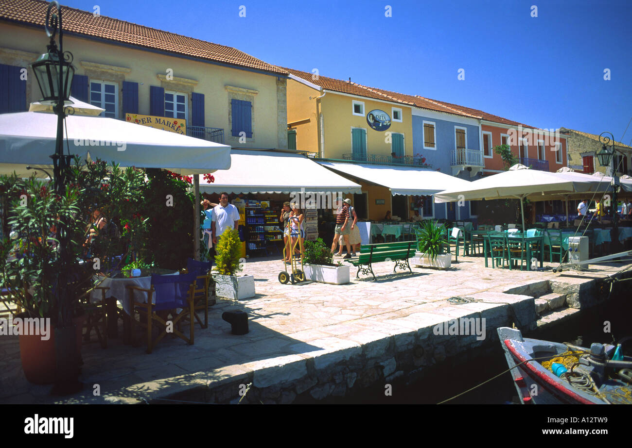 Fiskardo Harbour Kefalonia Stock Photo - Alamy