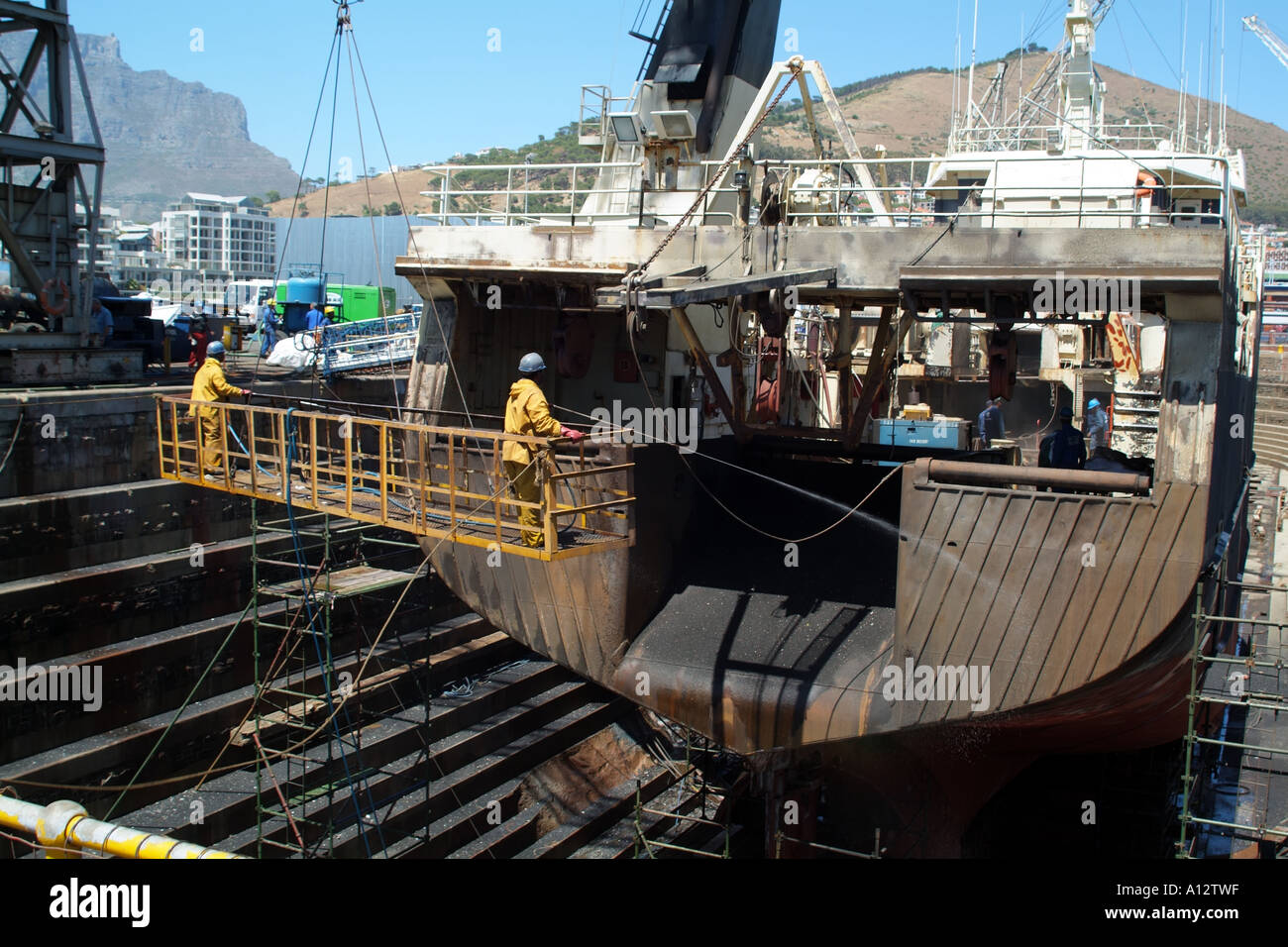 Dry Dock on the North Wharf Victoria and Alfred Waterfront complex Cape ...