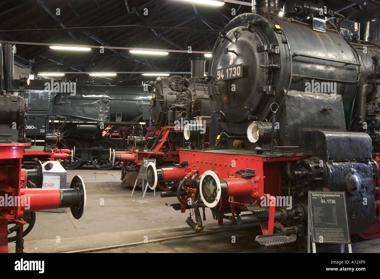 German steam engine museum in Neuenmarkt Franconia Germany Stock Photo ...