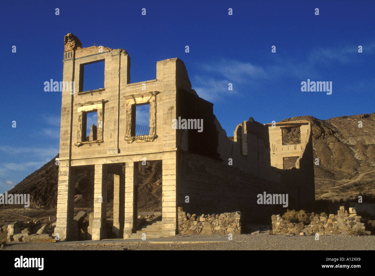 Bank Building Rhyolite Nevada near Death Valley and California Desert ...