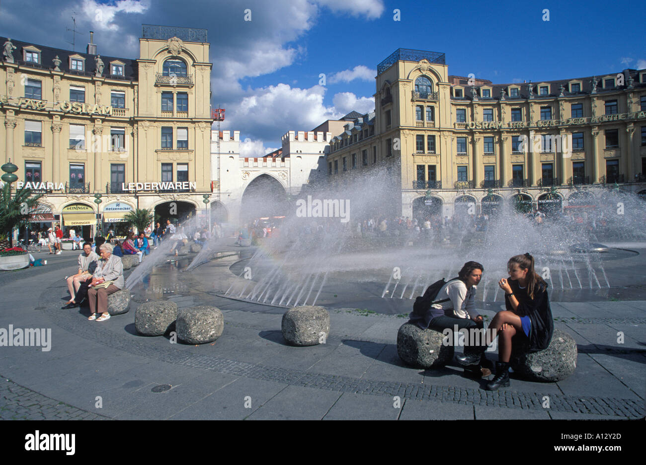 Karlsplatz Stachus Muenchen Munich Bavaria Germany Stock Photo - Alamy