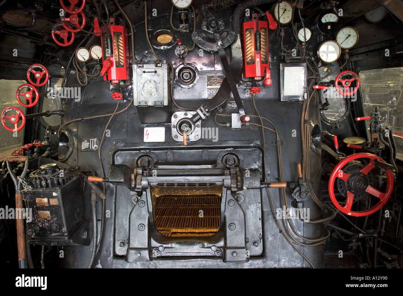 German steam engine museum in Neuenmarkt Franconia Germany Stock Photo ...