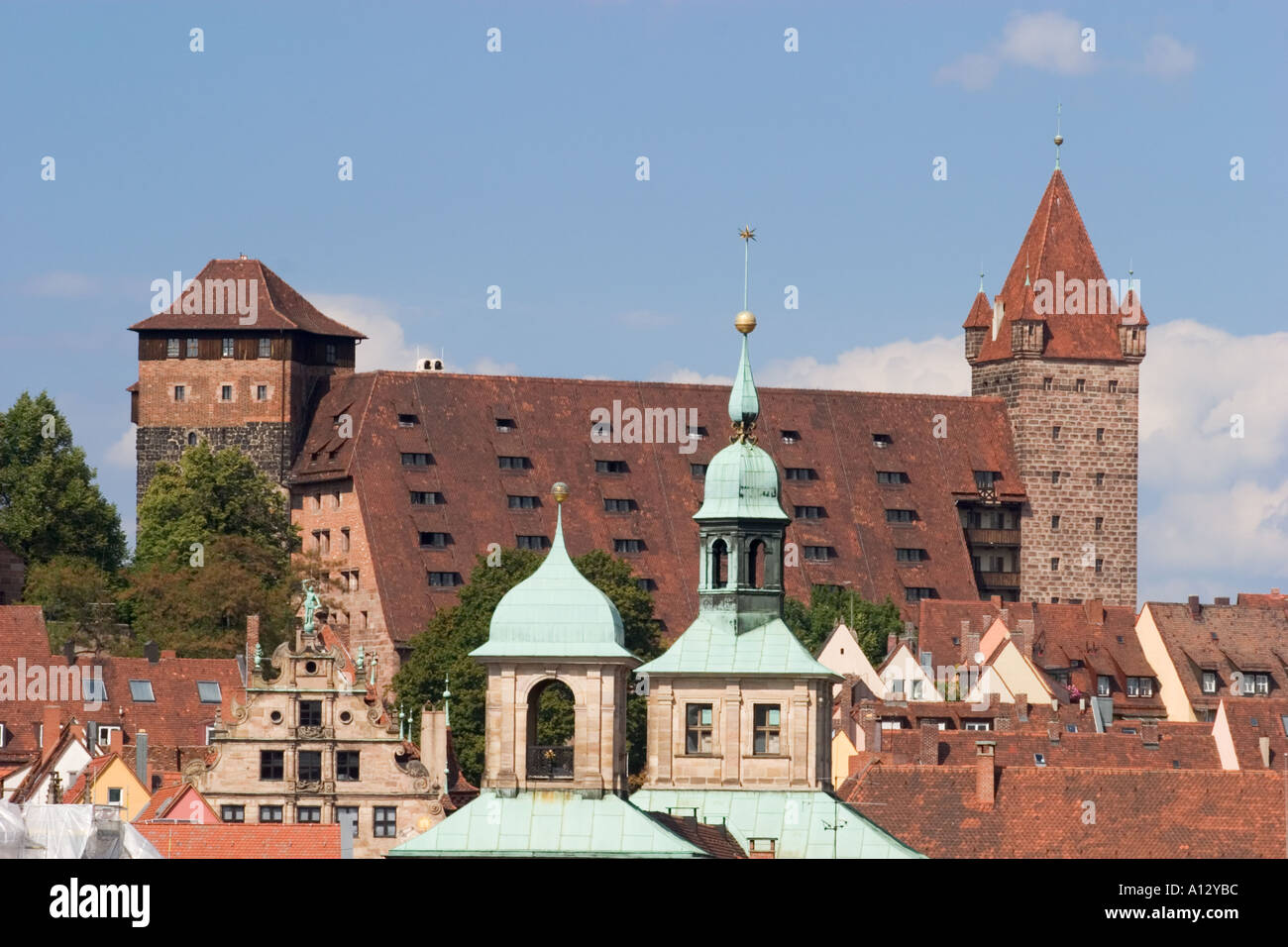Kaiserburg Castle Nuernberg Nuernberg Bavaria Germany Stock Photo - Alamy