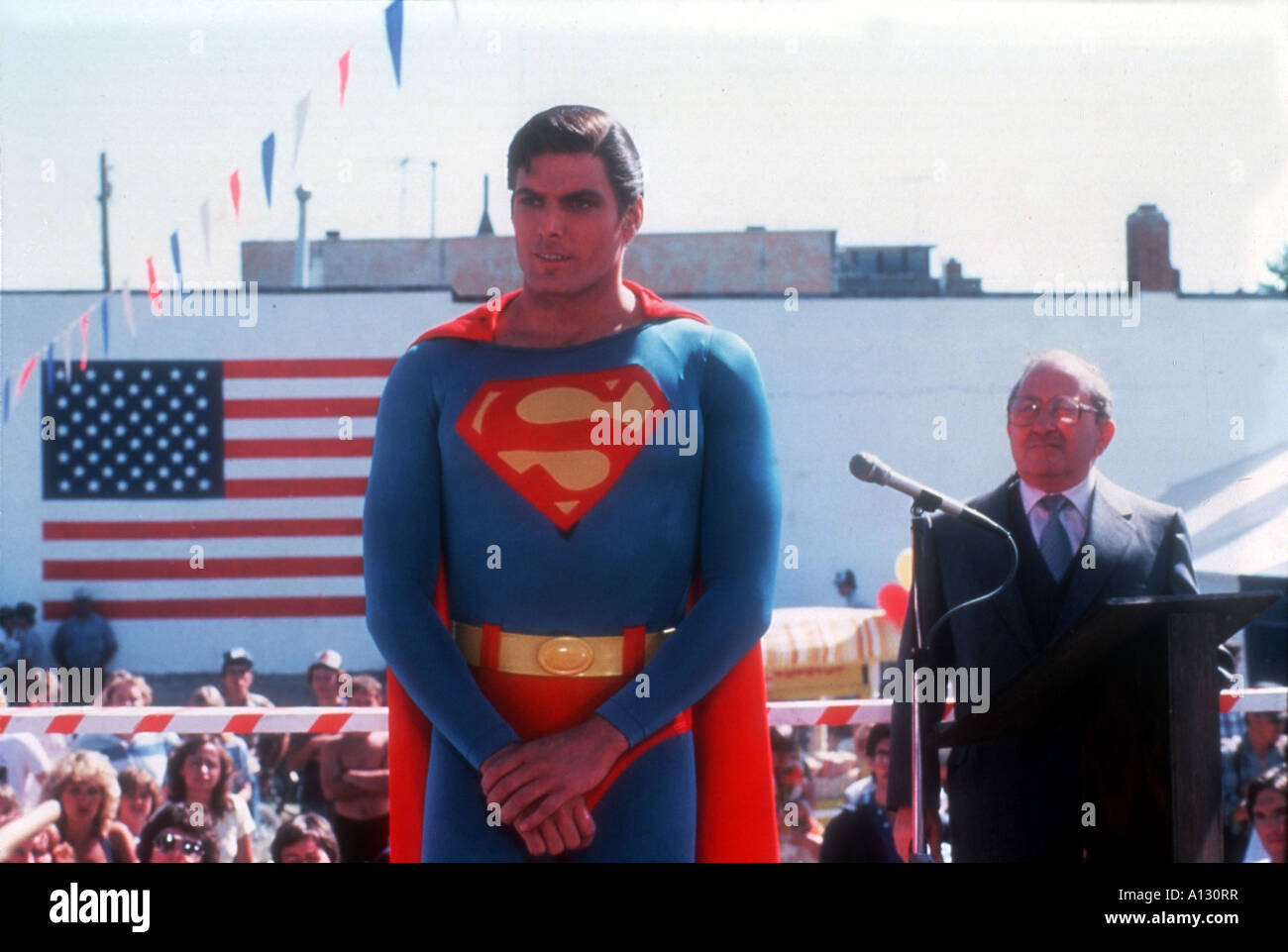Christopher reeve superman flag hi-res stock photography and images - Alamy