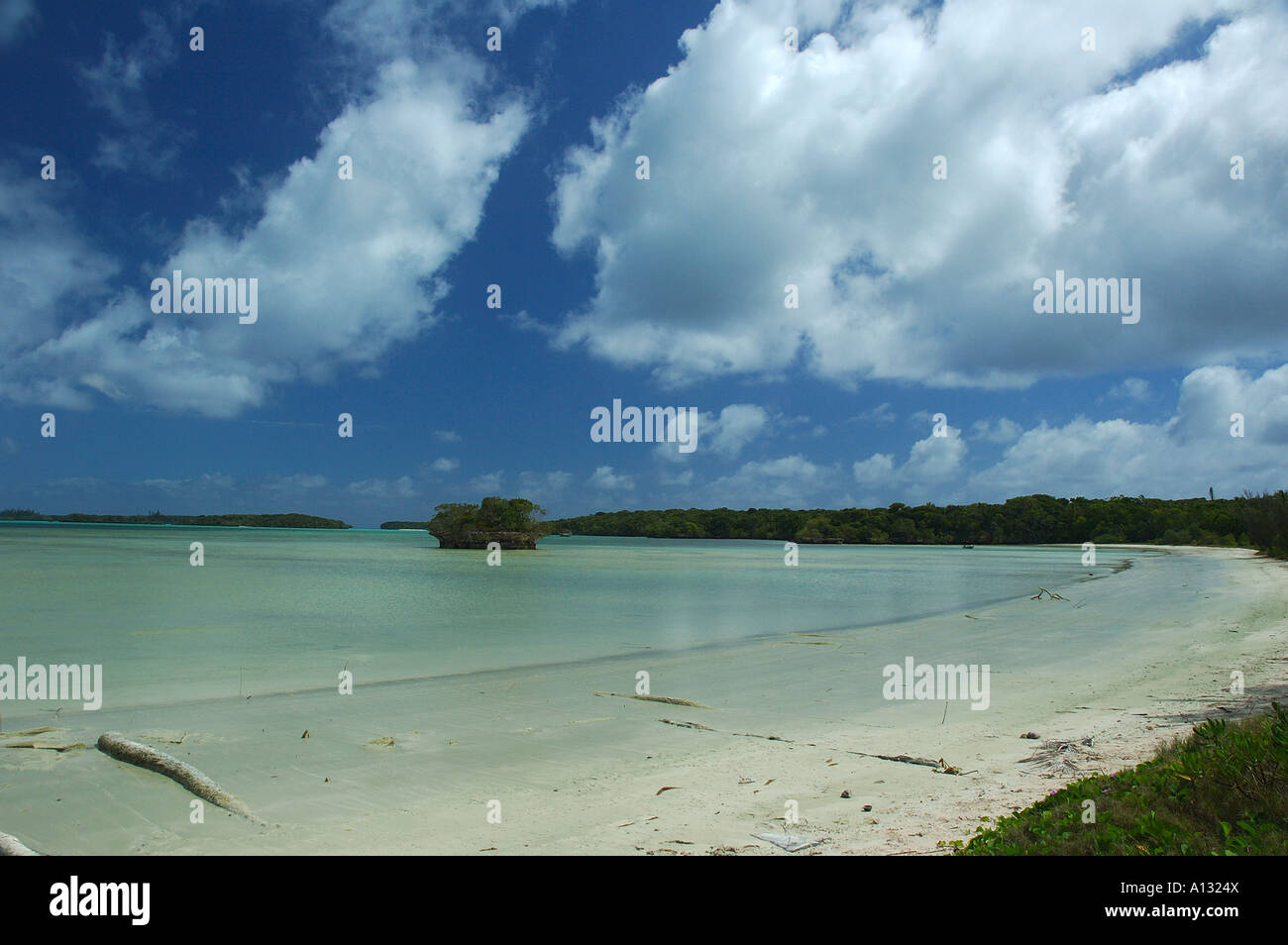 Deserted baech on aitutaki atoll in the cook islands Stock Photo - Alamy