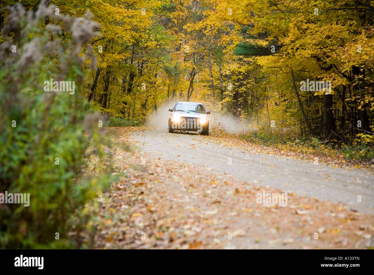 Dirt Road Rally Racing Stock Photo - Alamy