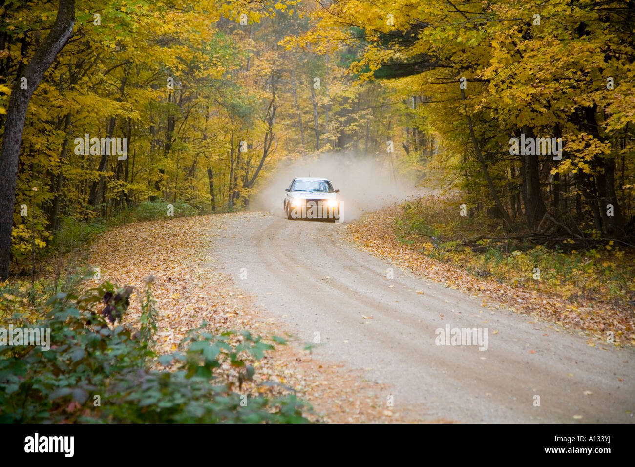 Dirt Road Rally Racing Stock Photo - Alamy