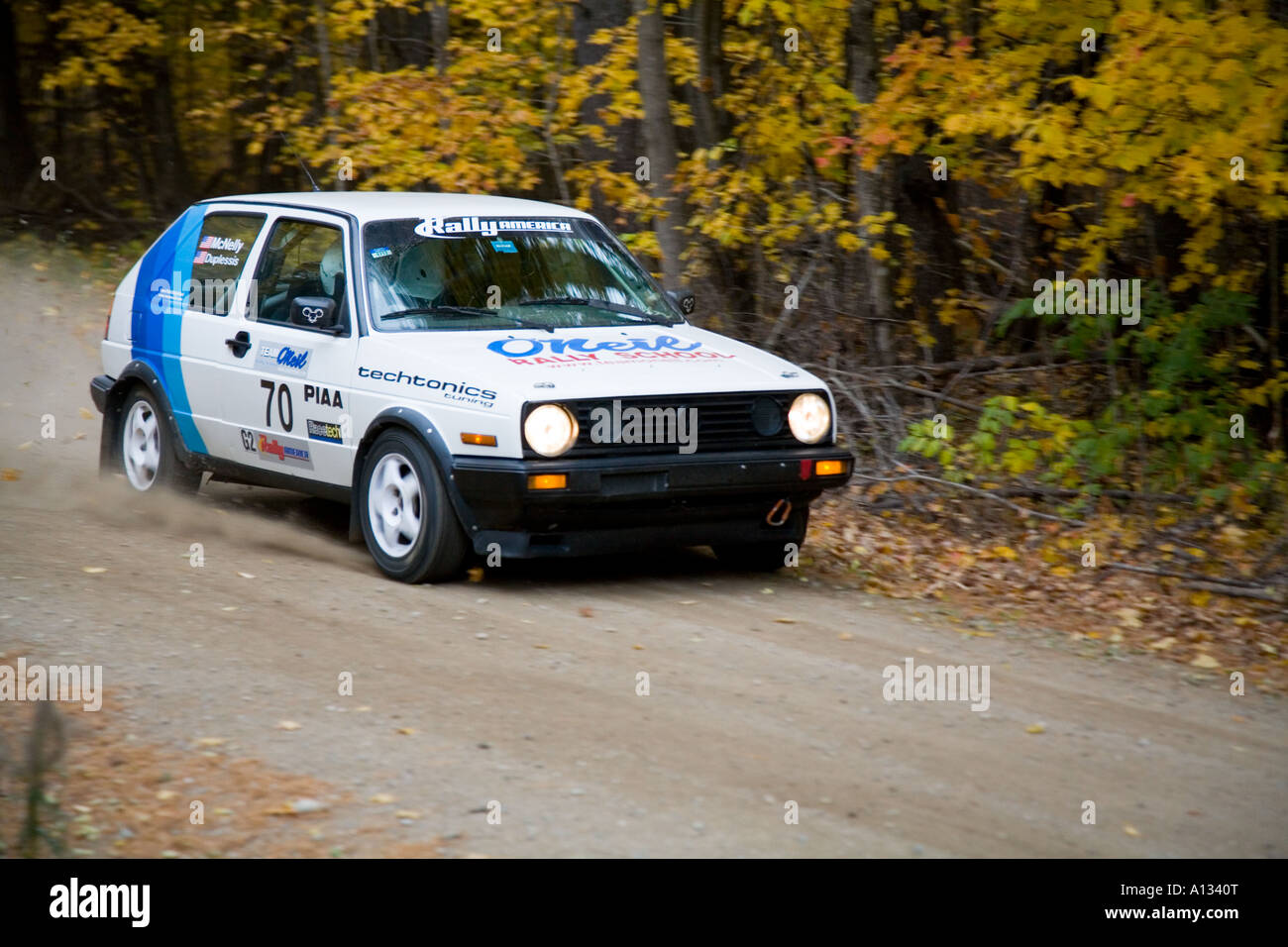 Dirt Road Rally Racing Stock Photo - Alamy