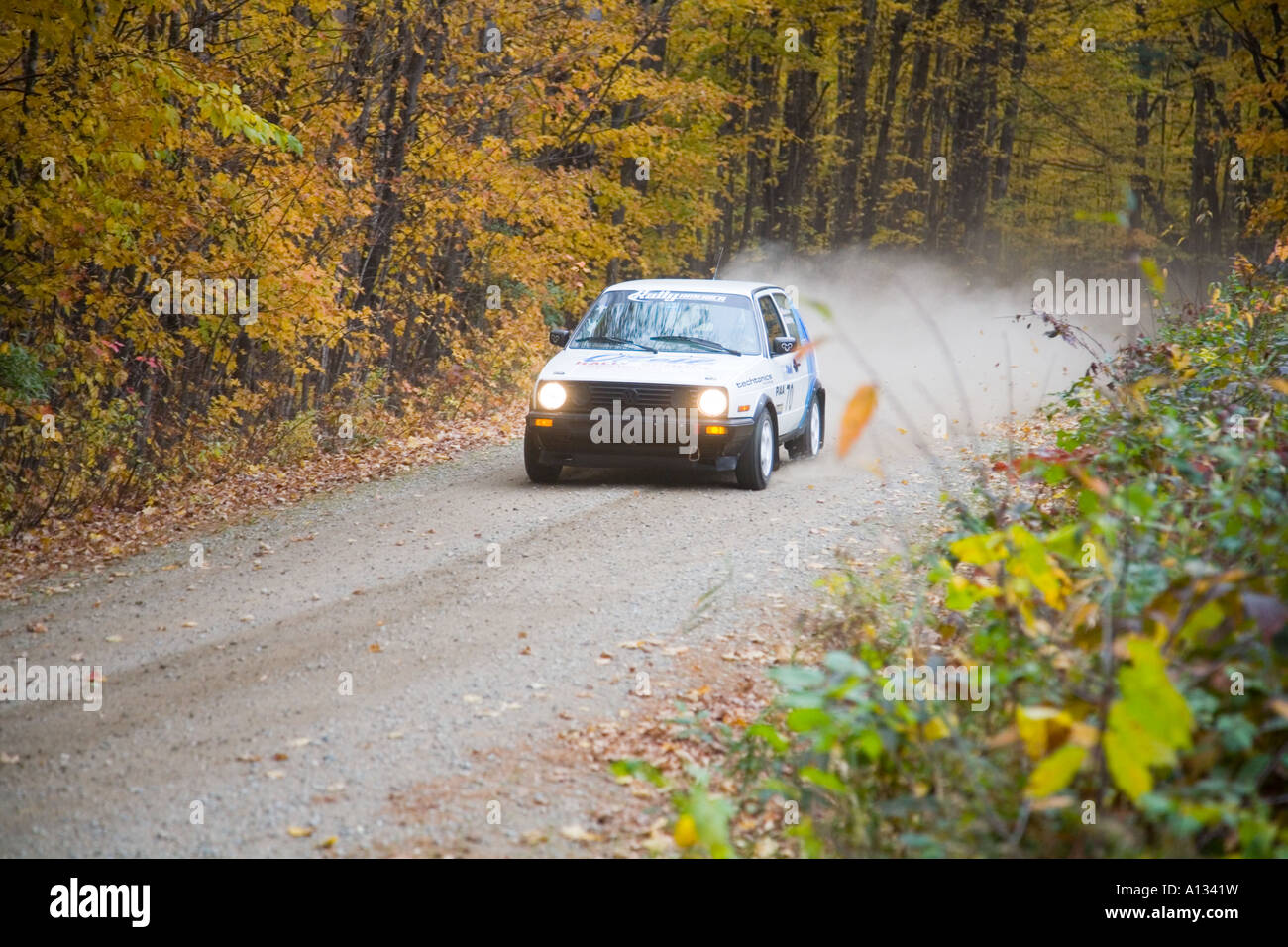 Dirt Road Rally Racing Stock Photo - Alamy