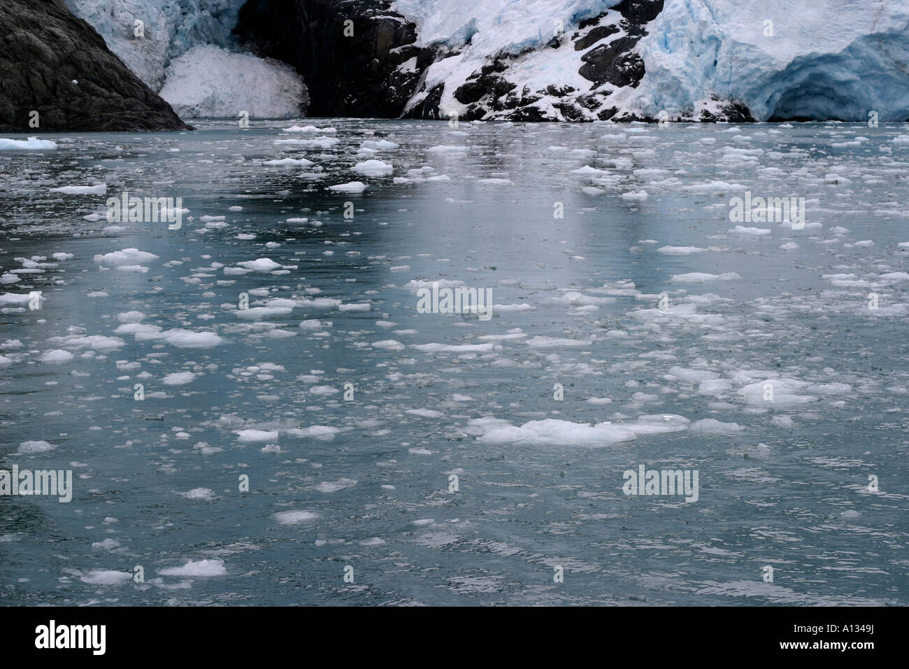 Ice floating in water in Alaska Stock Photo - Alamy
